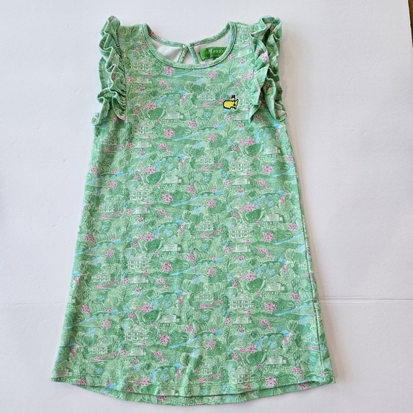 Masters | Dresses | Masters Girls Dress Xs Green Pink Blue Floral Good ...